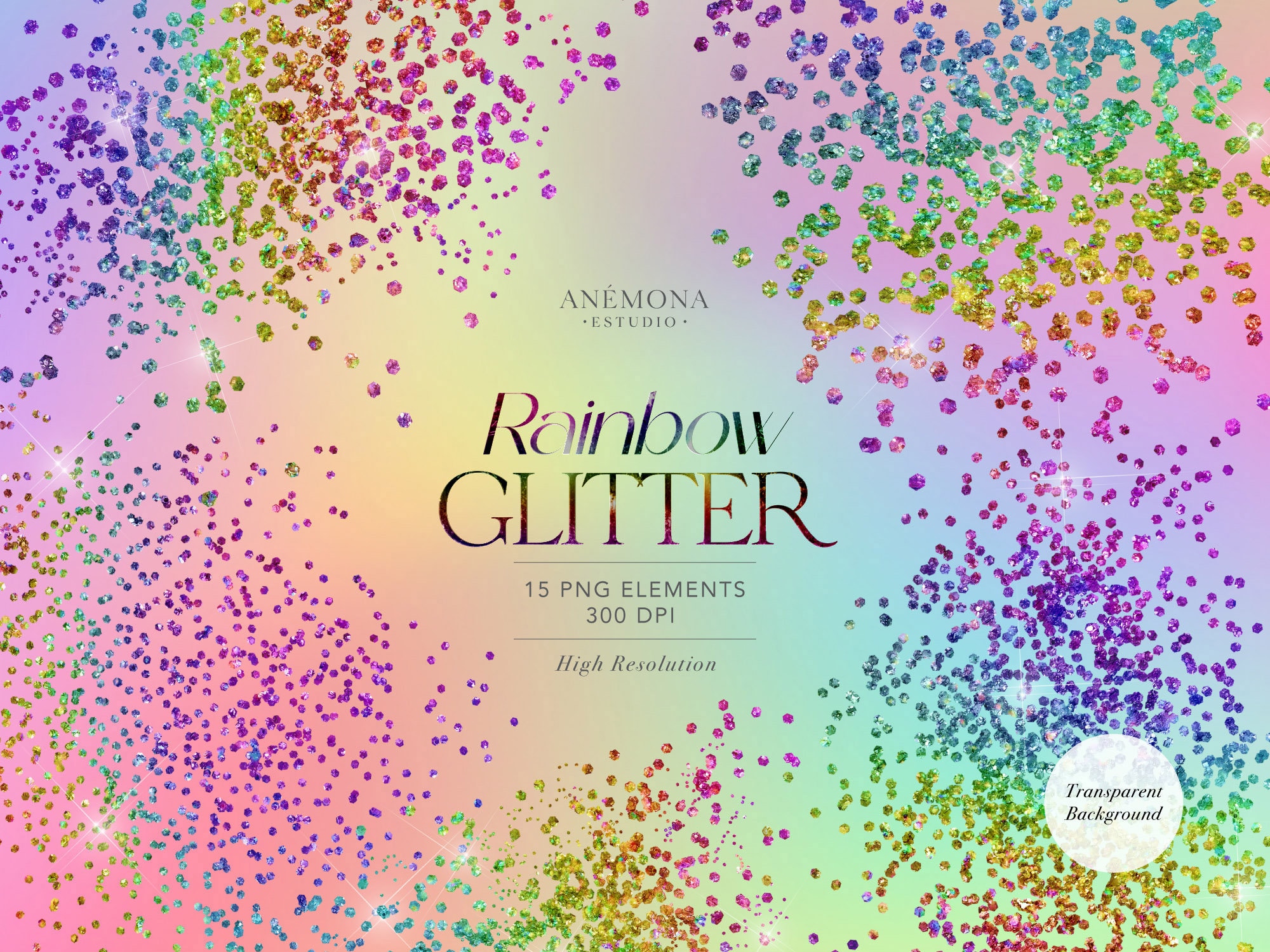Rainbow Glitter Clipart Rainbow Glitter Overlays Rainbow - Etsy Australia