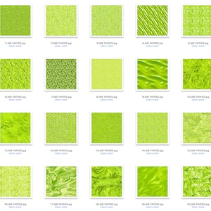 Lime Green Digital Paper, Lime Green Foil Paper, Green Glitter Paper ...