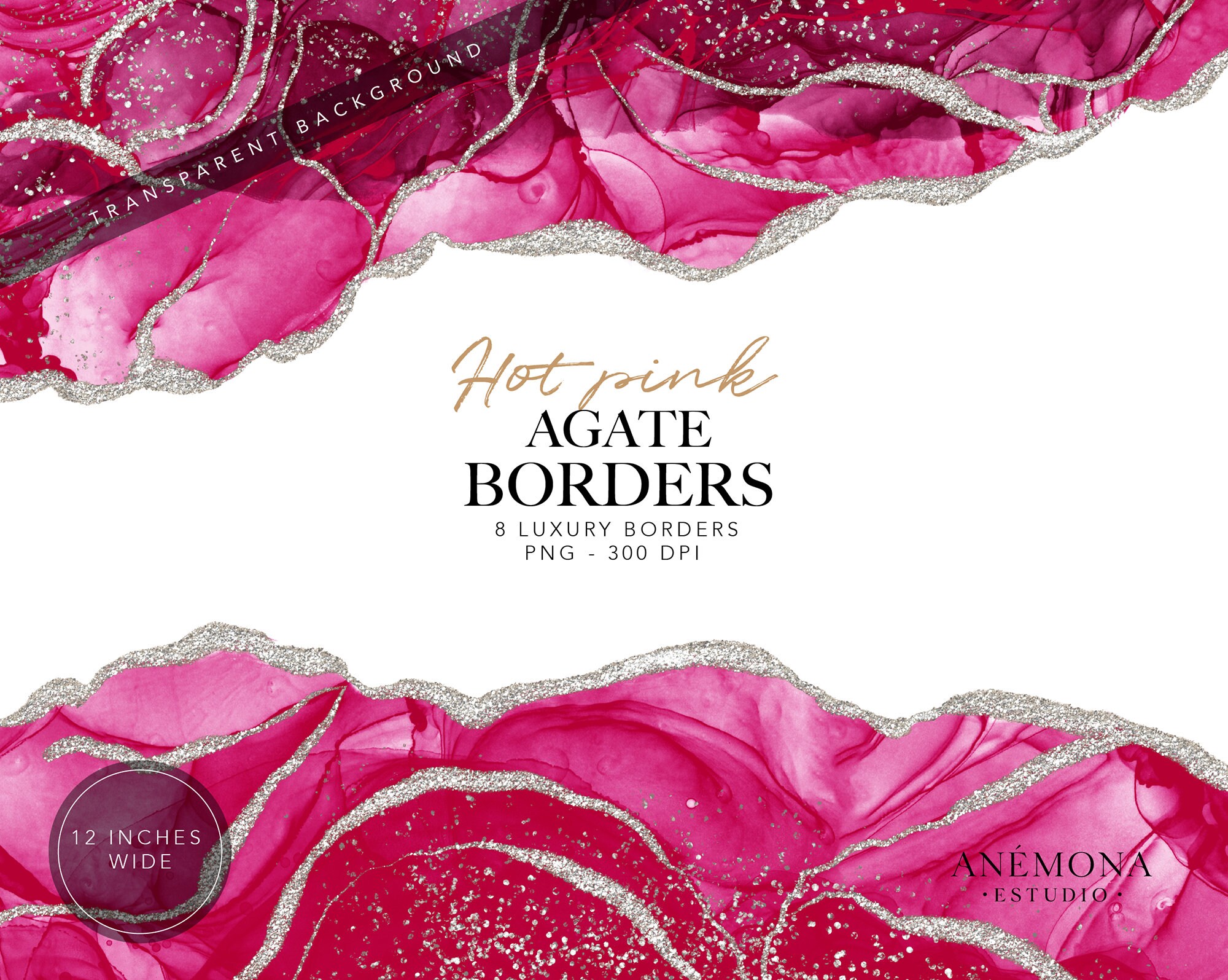 Pretty Hot Pink Borders