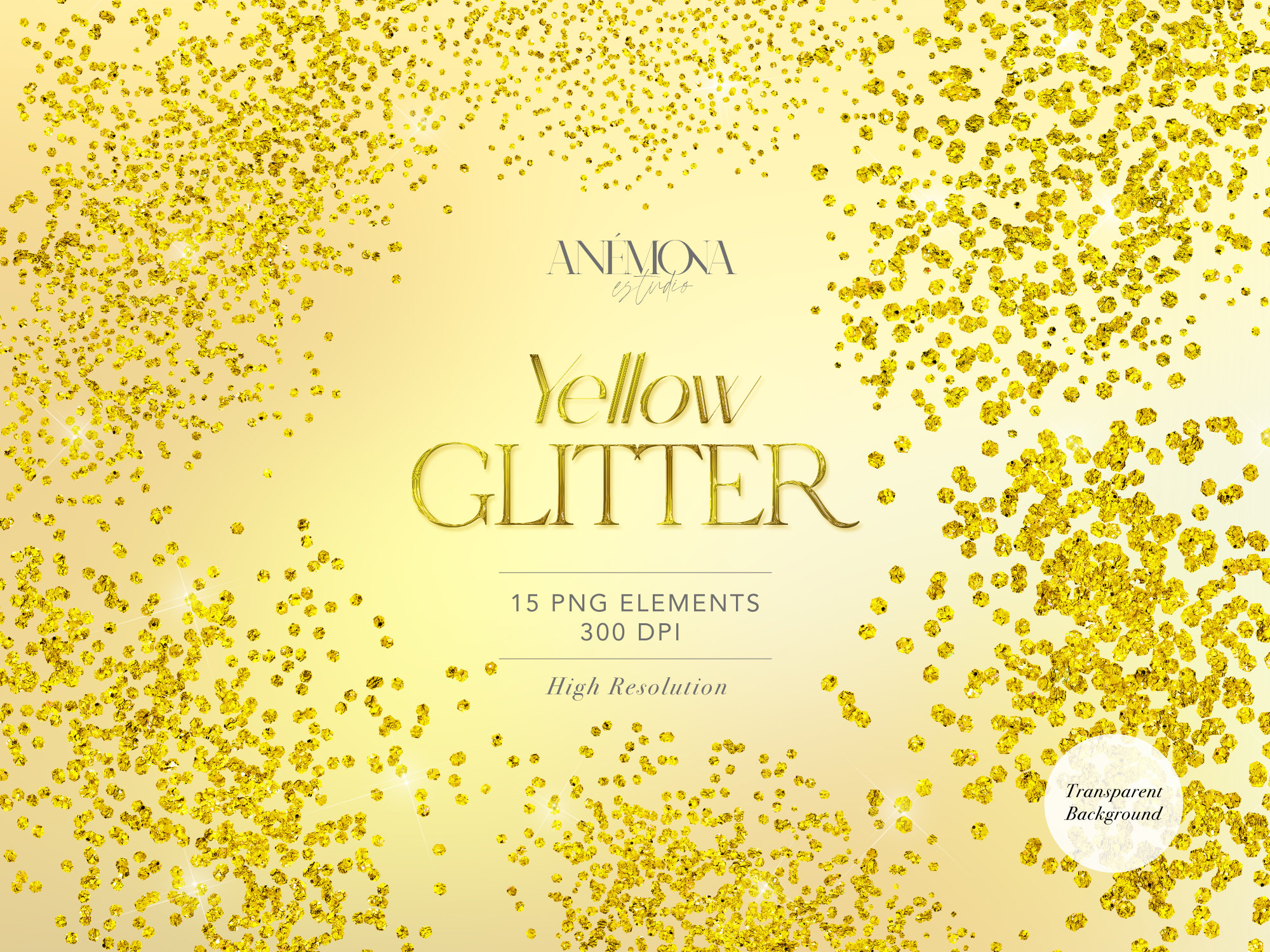 Yellow Glitter Clipart Gold Glitter Overlays Gold Shimmer - Etsy