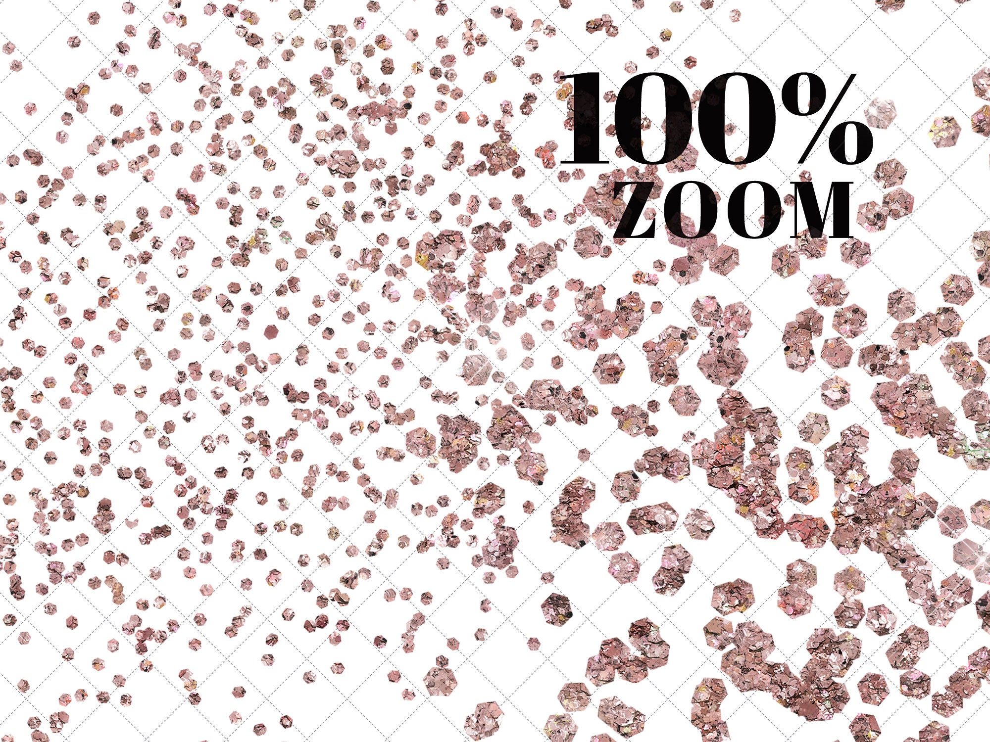 Rose Gold Glitter Clipart Rose Gold Glitter Overlays Rose - Etsy