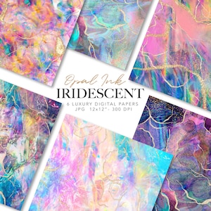 Opal Digital Paper, Holographic Digital Paper, Nacre Paper, Unicorn ...