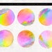Pastel Rainbow Watercolor Circles Clipart: Glitter Foil (digital ...
