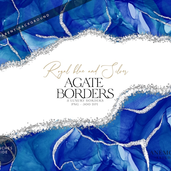 Royal Blue Silver - Etsy