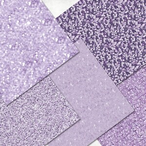 Lilac Digital Paper, Purple Foil Paper, Purple Glitter Paper, Purple ...