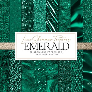 Emerald Green Digital Paper, Green Foil Paper, Green Glitter Paper ...