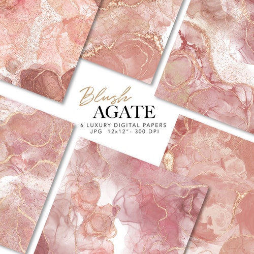 Emerald Agate Digital Paper Green Marble Paper Alcohol Ink - Etsy