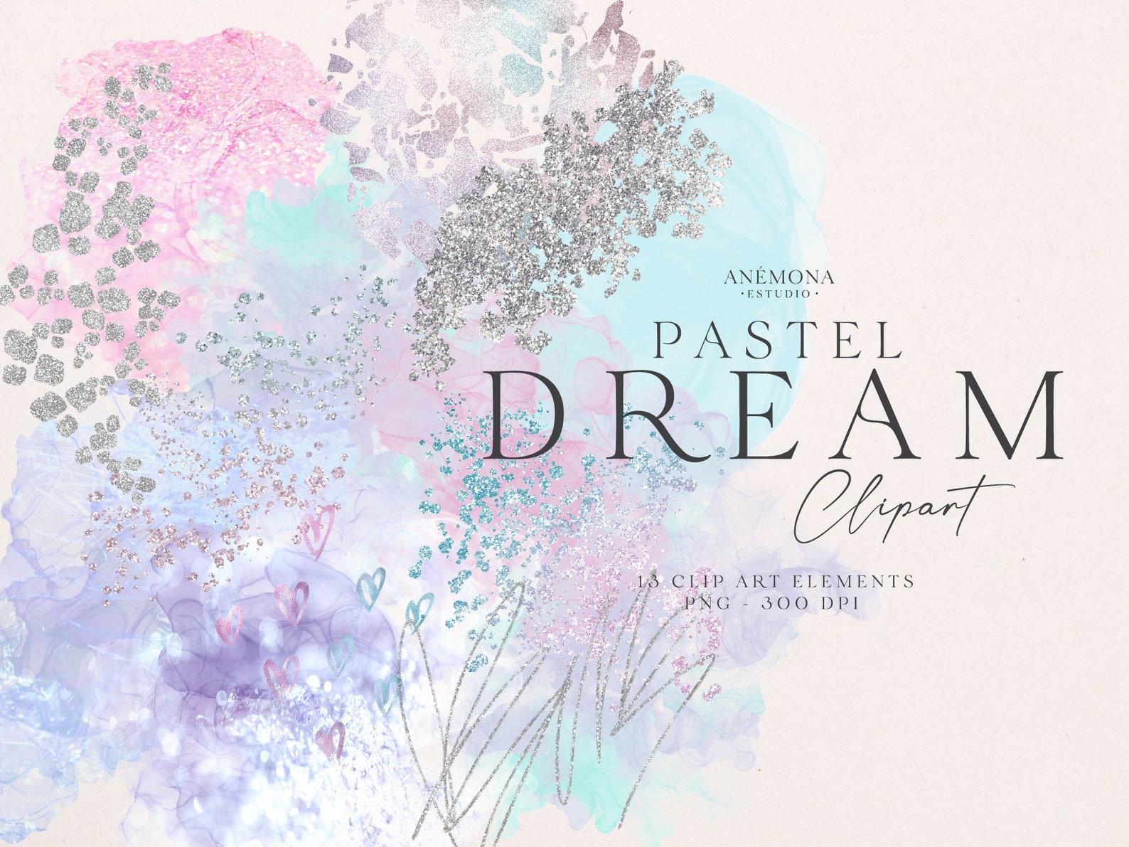 Pastel Alcohol Ink Clipart Pastel Splashes Pastel - Etsy