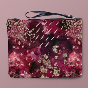 Burgundy Digital Paper - Burgundy and Gold Paper - Glitter Abstract ...