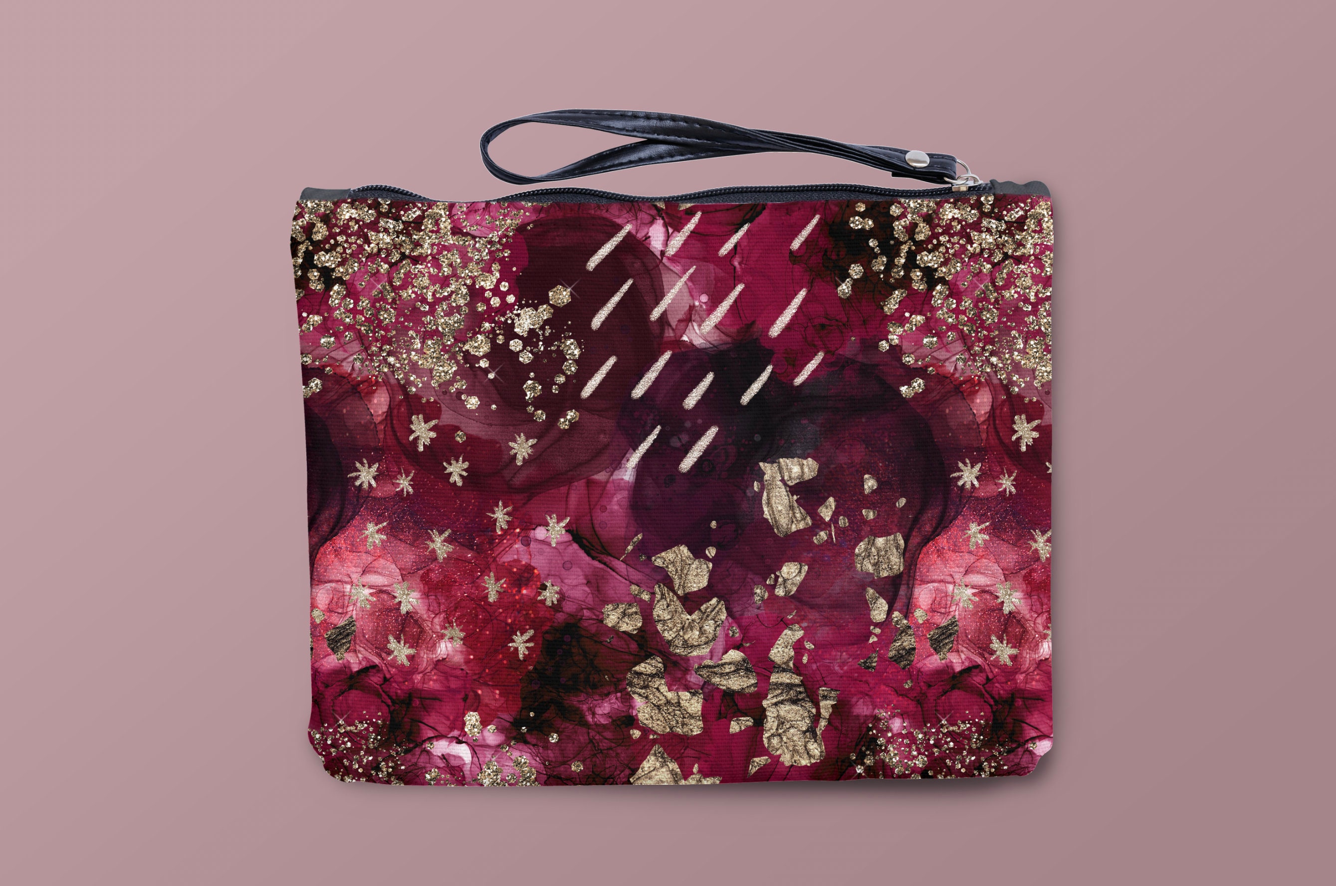 Burgundy Digital Paper Burgundy and Gold Paper Glitter - Etsy