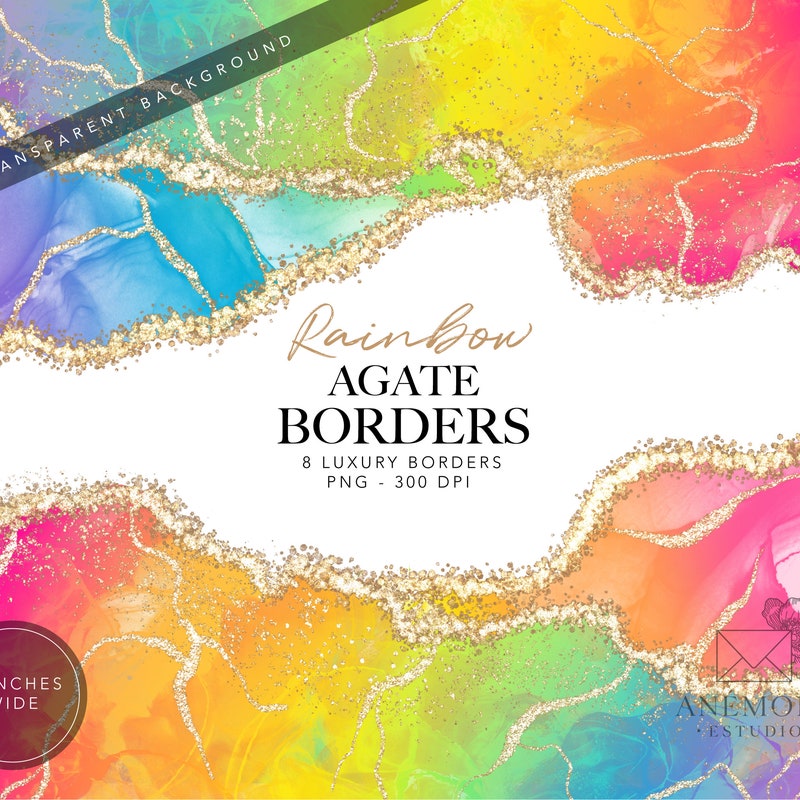 Rainbow Border - Etsy