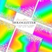 Neon Rainbow Glitter Digital Paper, Rainbow Digital Paper, Iridescent ...