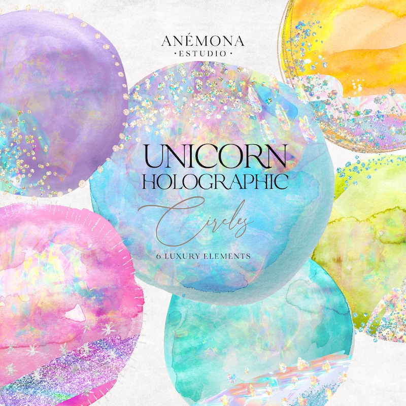 Watercolor Circles - Etsy