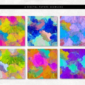 Colorful Digital Paper Rainbow Alcohol Ink Colorful Abstract Paper ...