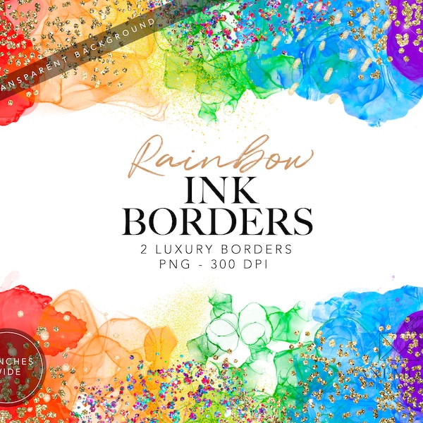 Rainbow Border - Etsy