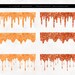 Orange Dripping, Orange Drip Borders, Drip Glitter Borders, Orange ...