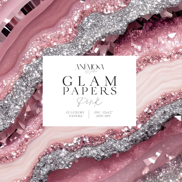 Glitter Digital Paper - Etsy