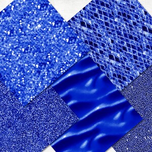 Royal Blue Digital Paper: Foil, Glitter, Seamless Textures (digital ...
