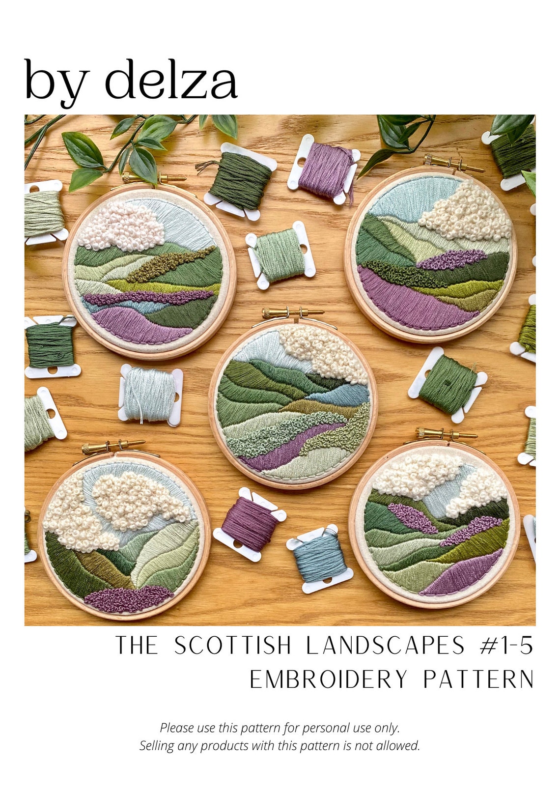 PDF Pattern - 5 Scottish Landscapes | DIY | Embroidery - Etsy