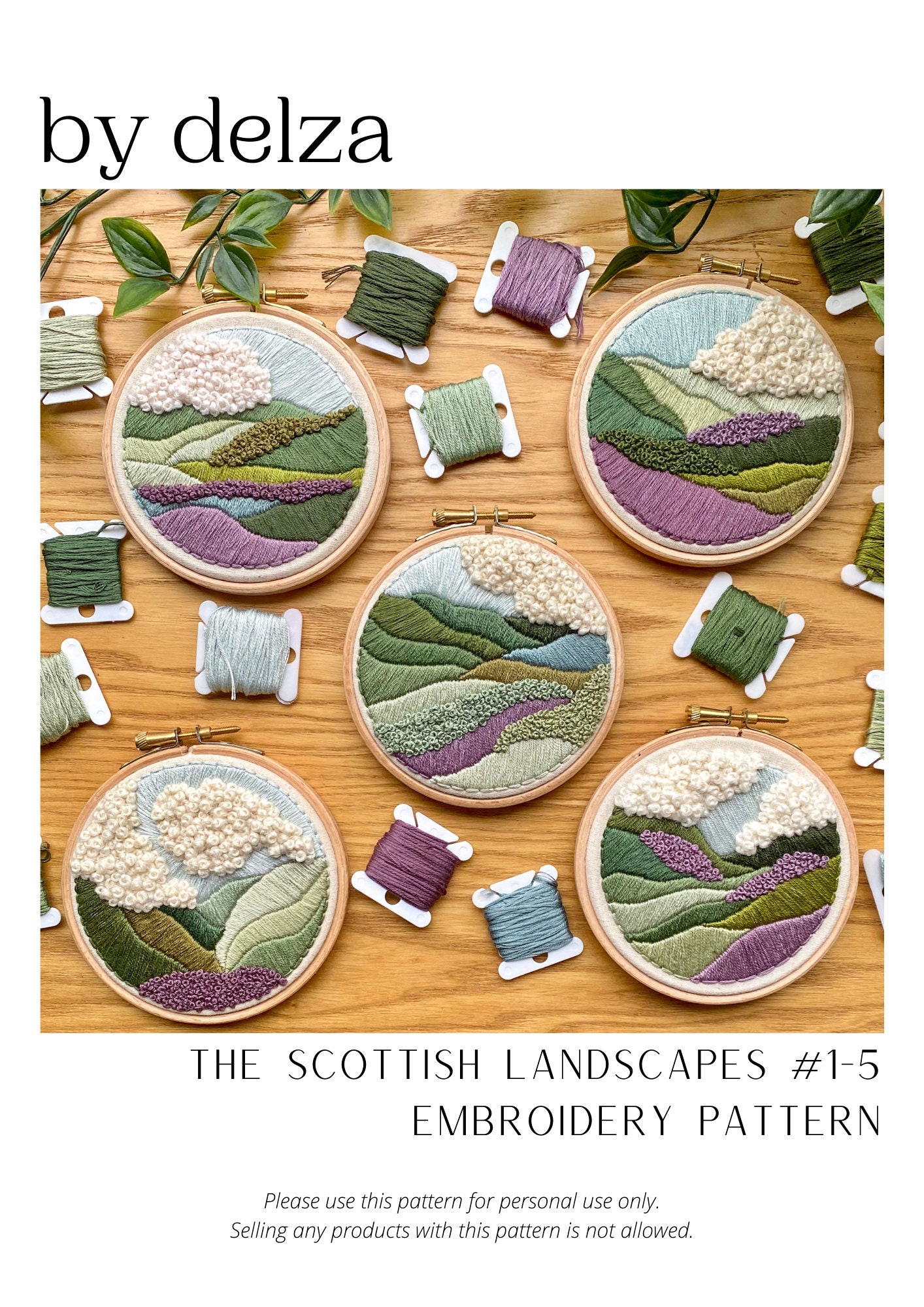 PDF Pattern - 5 Scottish Landscapes | DIY | Embroidery - Etsy
