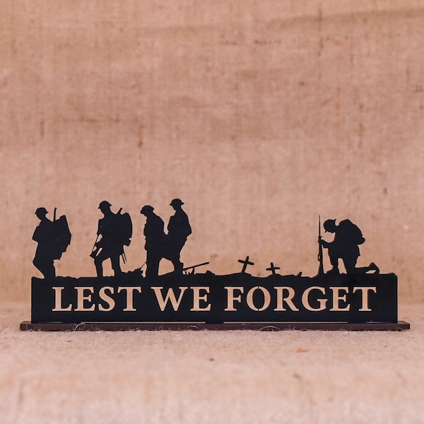Lest We Forget Silhouette - Etsy UK