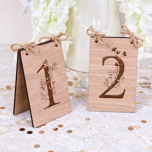 Wooden Table Names for Wedding, Wedding Table Name, Table Numbers ...