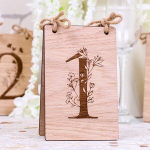 Wooden Table Names for Wedding, Wedding Table Name, Table Numbers ...