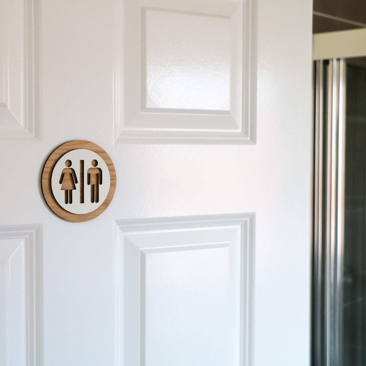 Bathroom Door Sign Plaque, Holiday Let Door Signs, Toilet Bath, New ...
