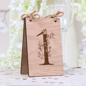 Wooden Table Names for Wedding, Wedding Table Name, Table Numbers ...
