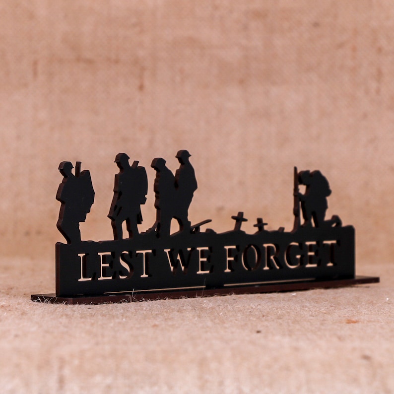 Lest We Forget Wooden Plaque | Remembrance Day | WW1 - Etsy UK