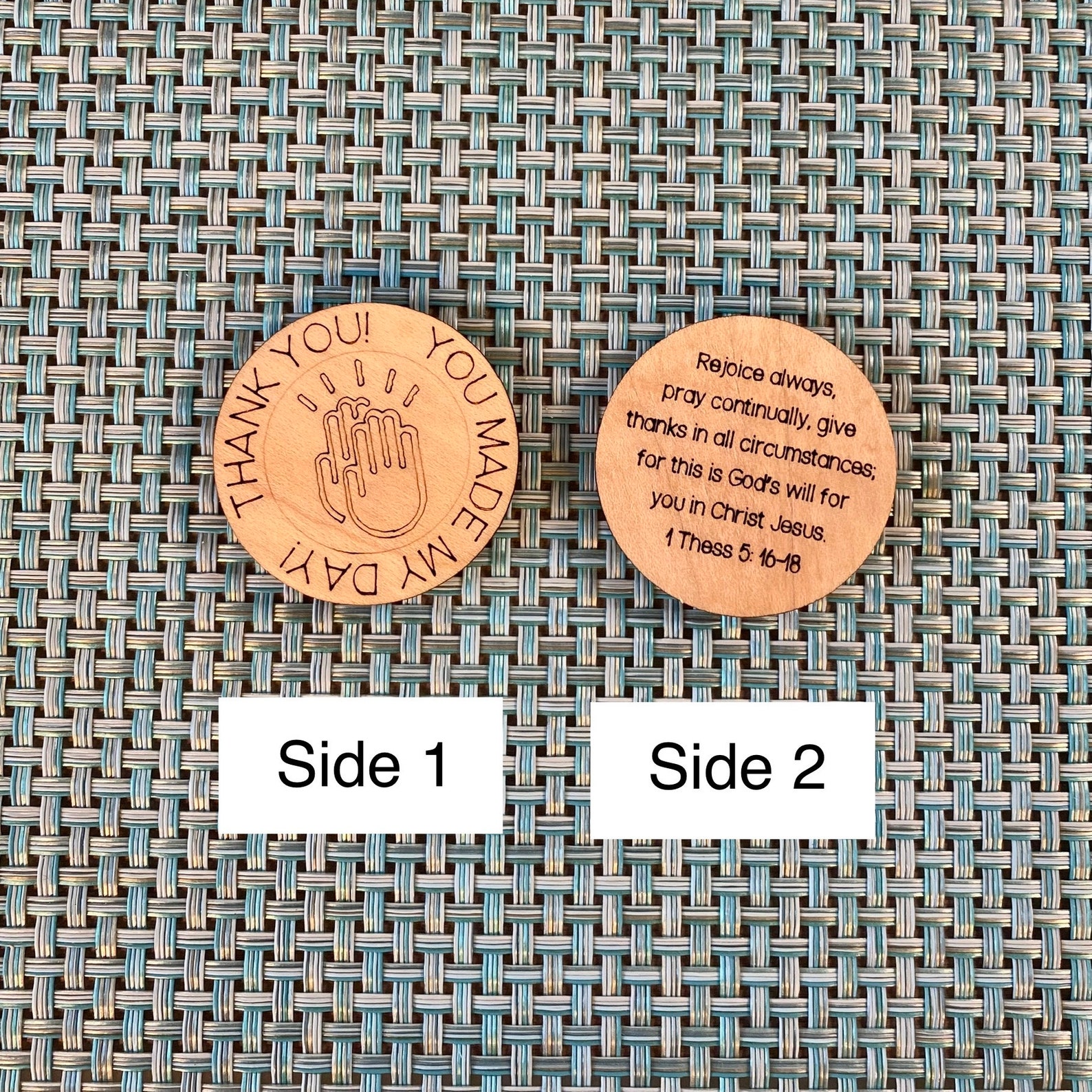 Thank You Tokens/ Set of 8 Gratitude Tokens With Bible Verse - Etsy