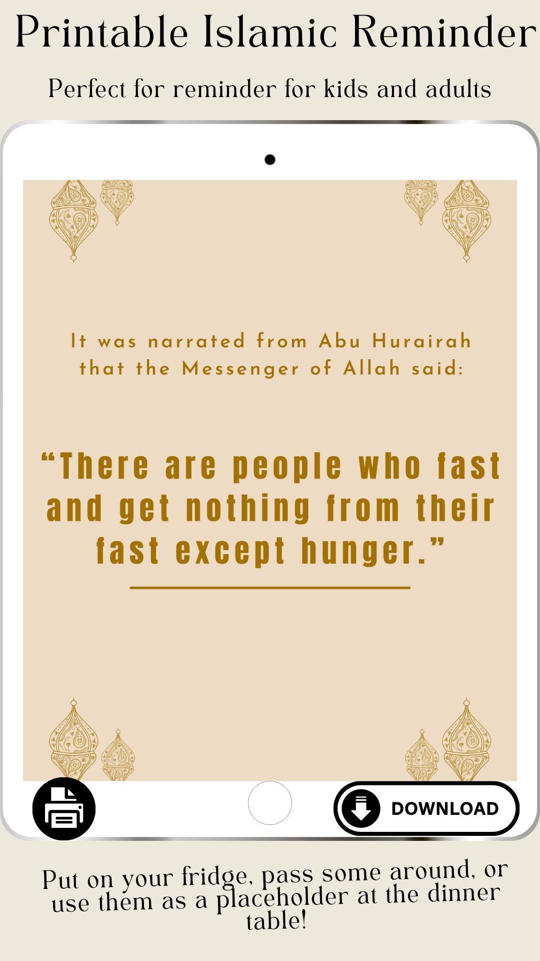 Islamic Reminder Printable Available for Download - Etsy
