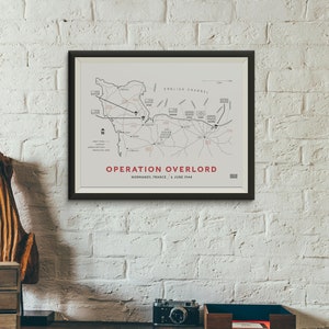 Operation Overlord Battle Map - Etsy