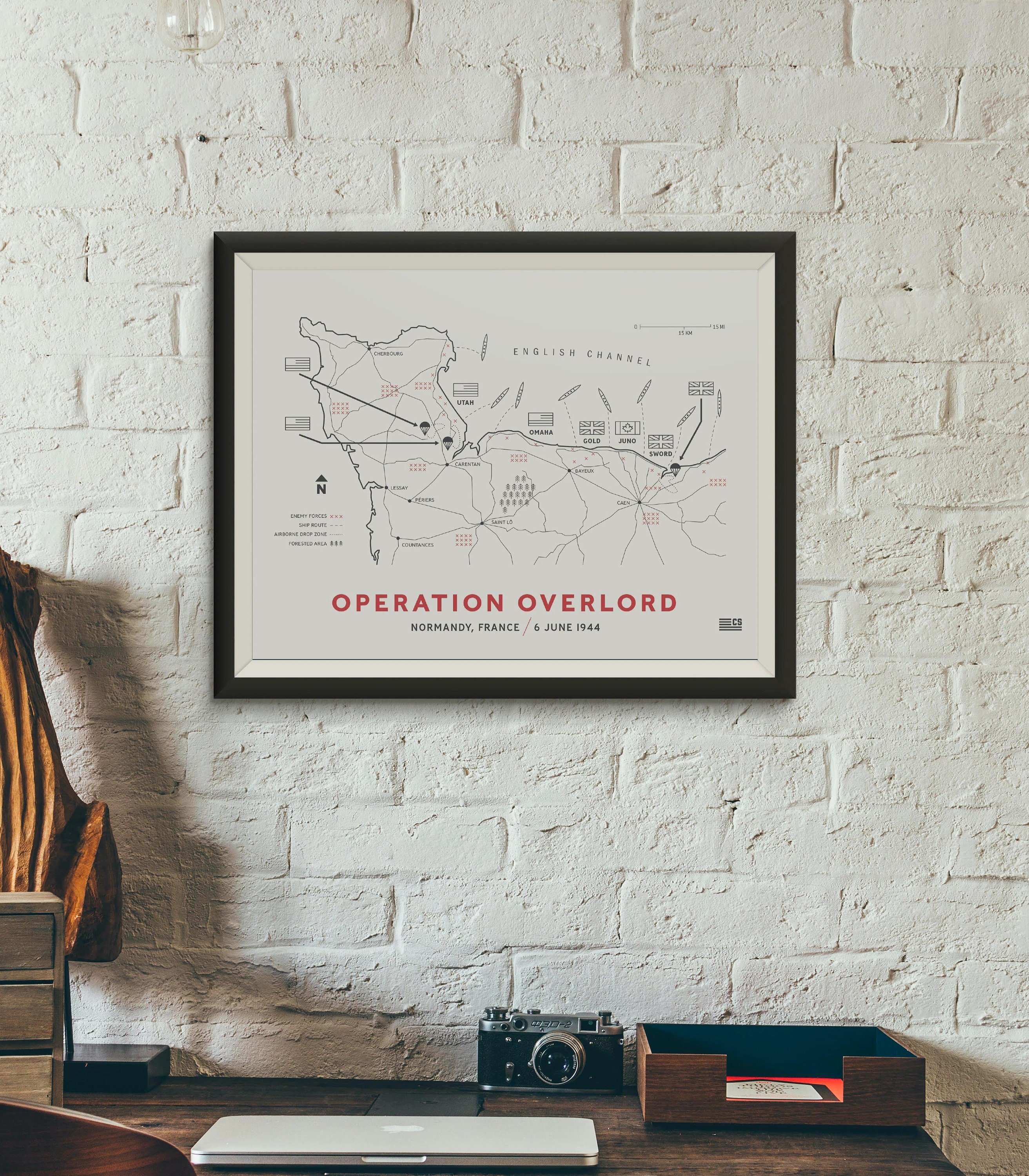 Operation Overlord Battle Map - Etsy
