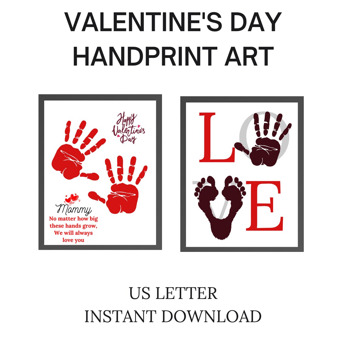 Valentine's Day Handprint Craft, Valentine's Day Handprint Art ...