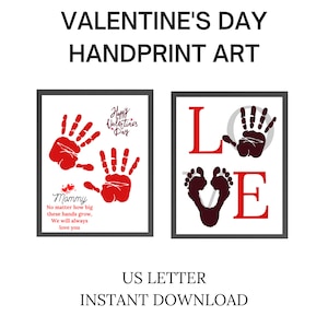 Valentine's Day Handprint Craft, Valentine's Day Handprint Art ...
