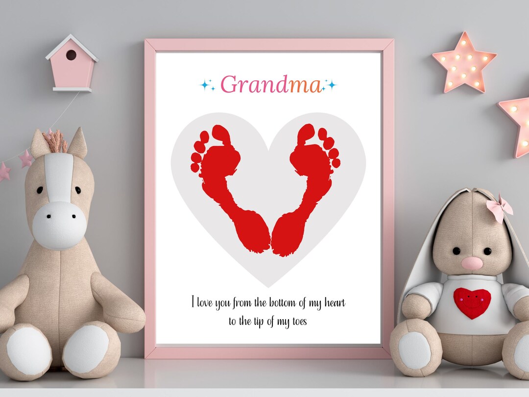 Mother's Day Handprint Craft for Grandma, Grandmother's Day Handprint ...