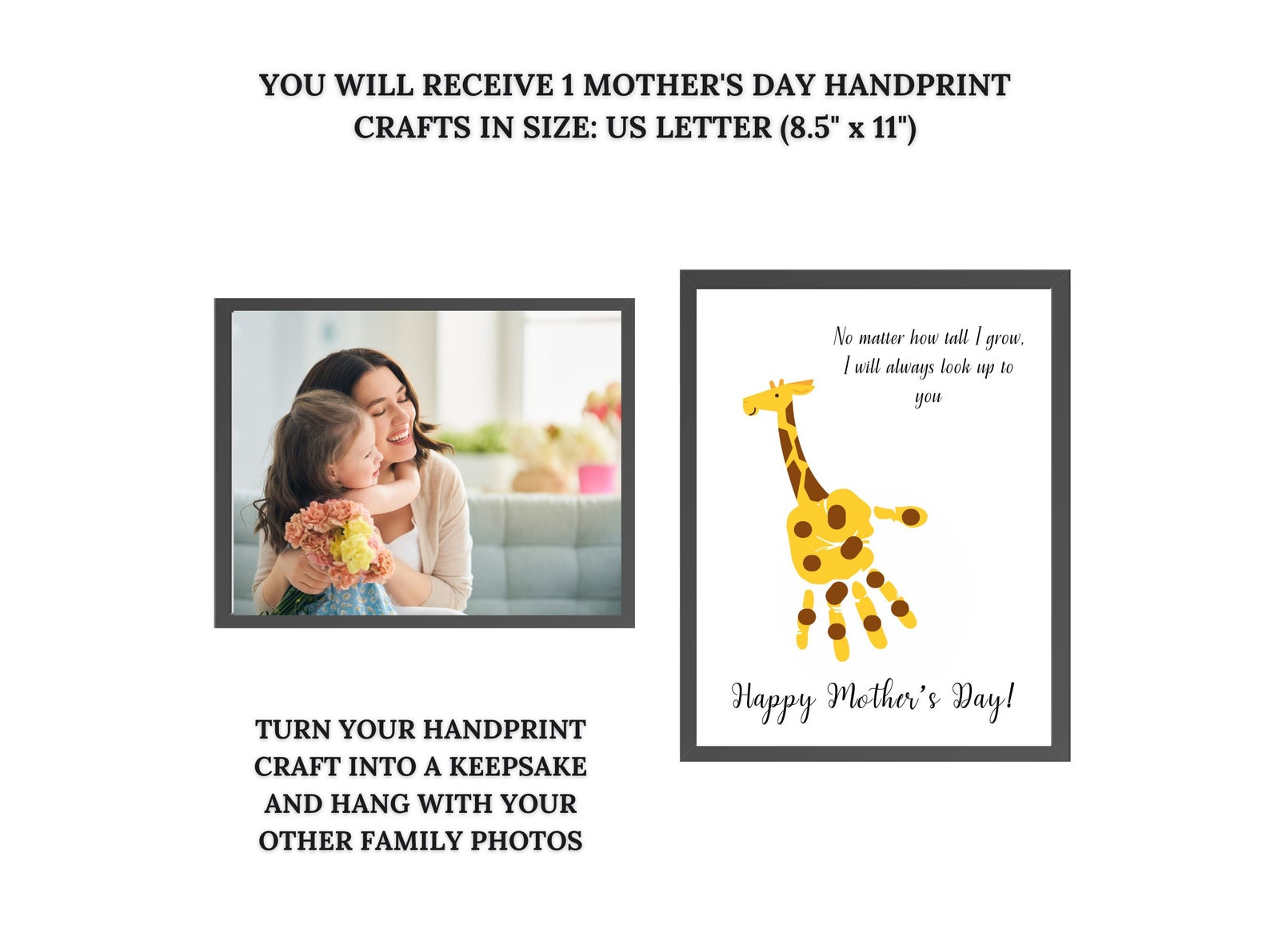 Mother's Day Handprint Craft, Mother's Day Handprint Art, Handprint ...