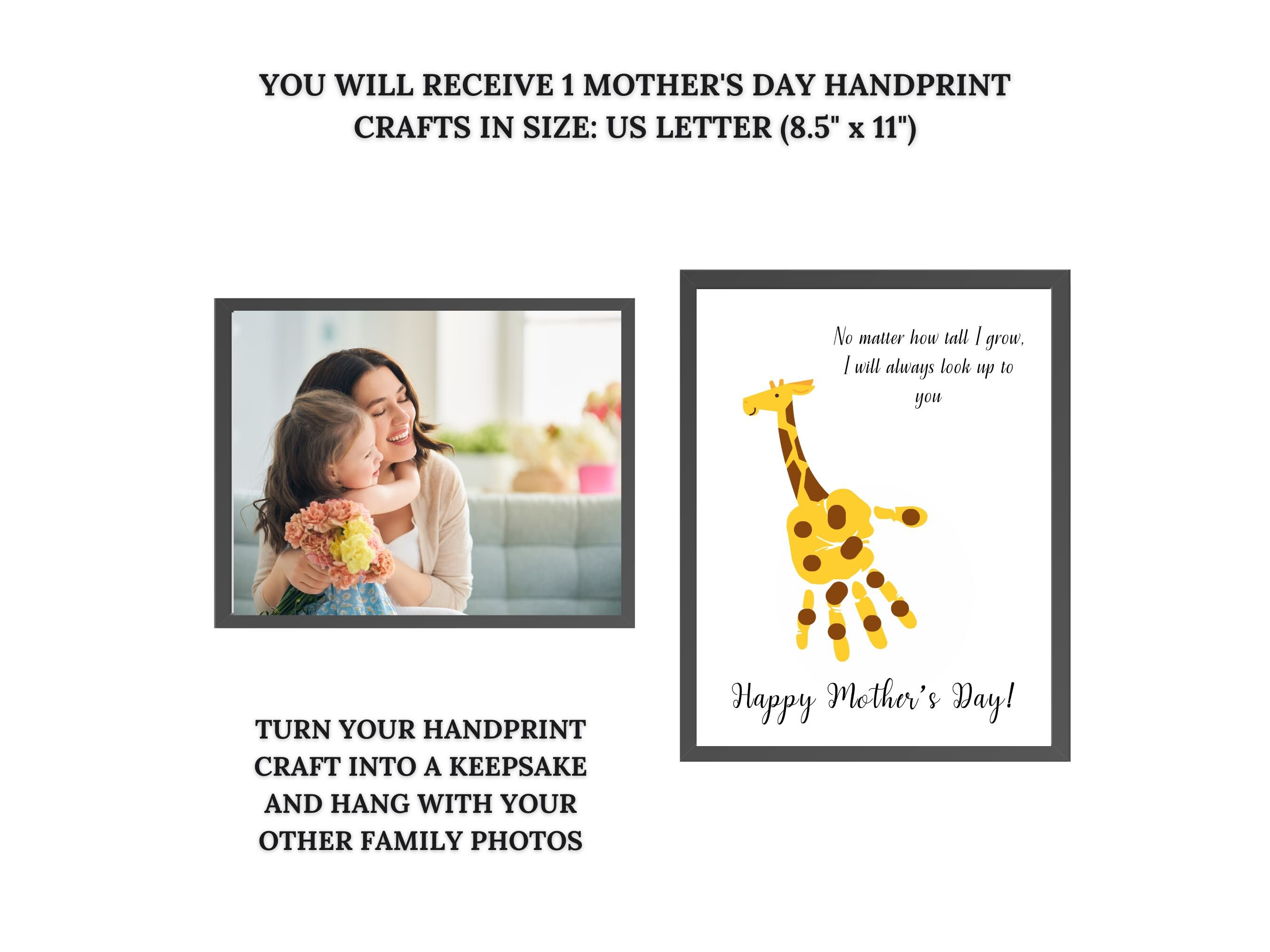 Mother's Day Handprint Craft, Mother's Day Handprint Art, Handprint ...
