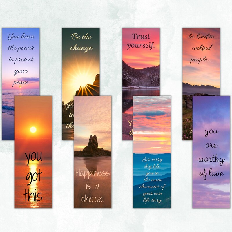 Inspirational Bookmarks - Etsy