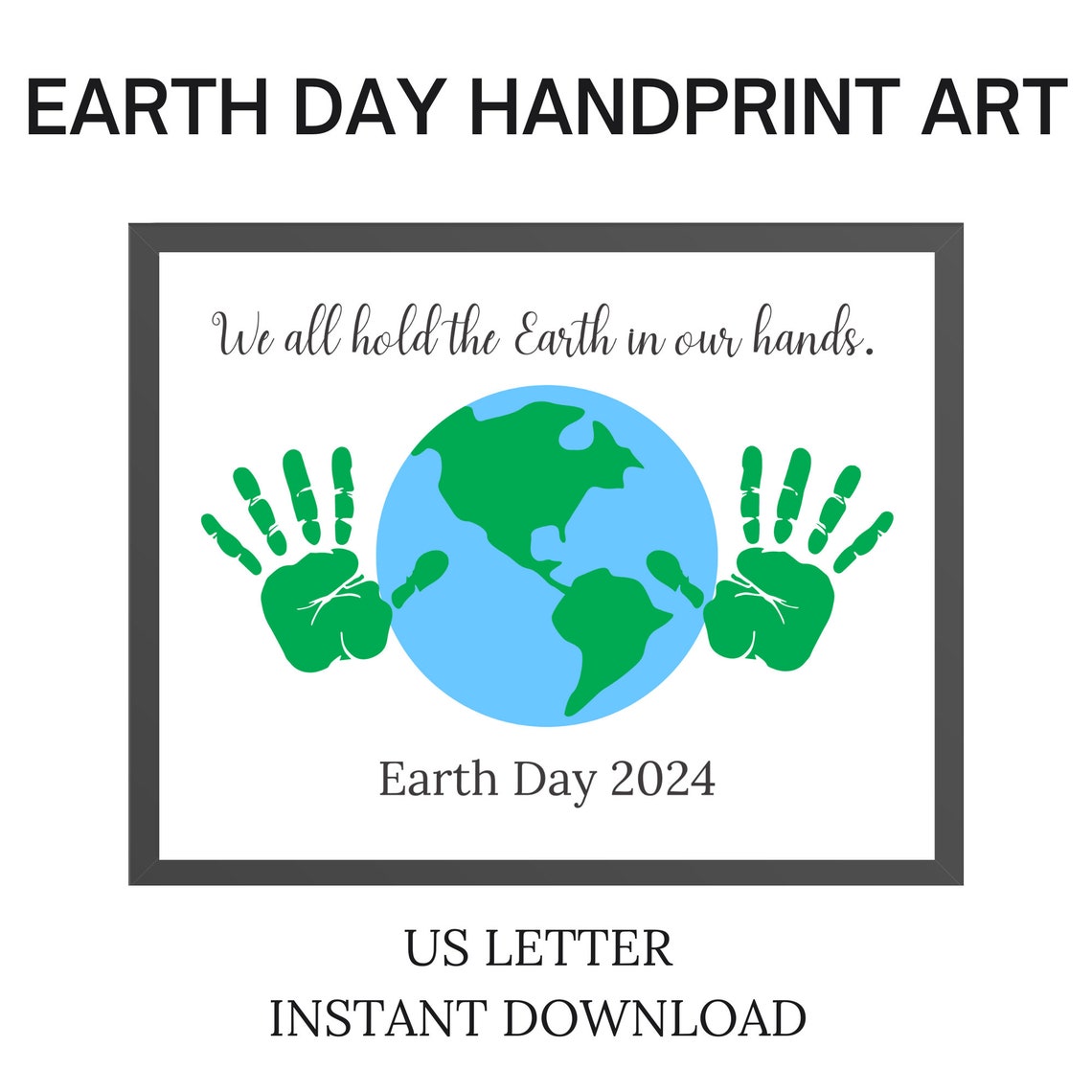 Earth Day Handprint Craft, Earth Day Handprint Art, Handprint Crafts ...