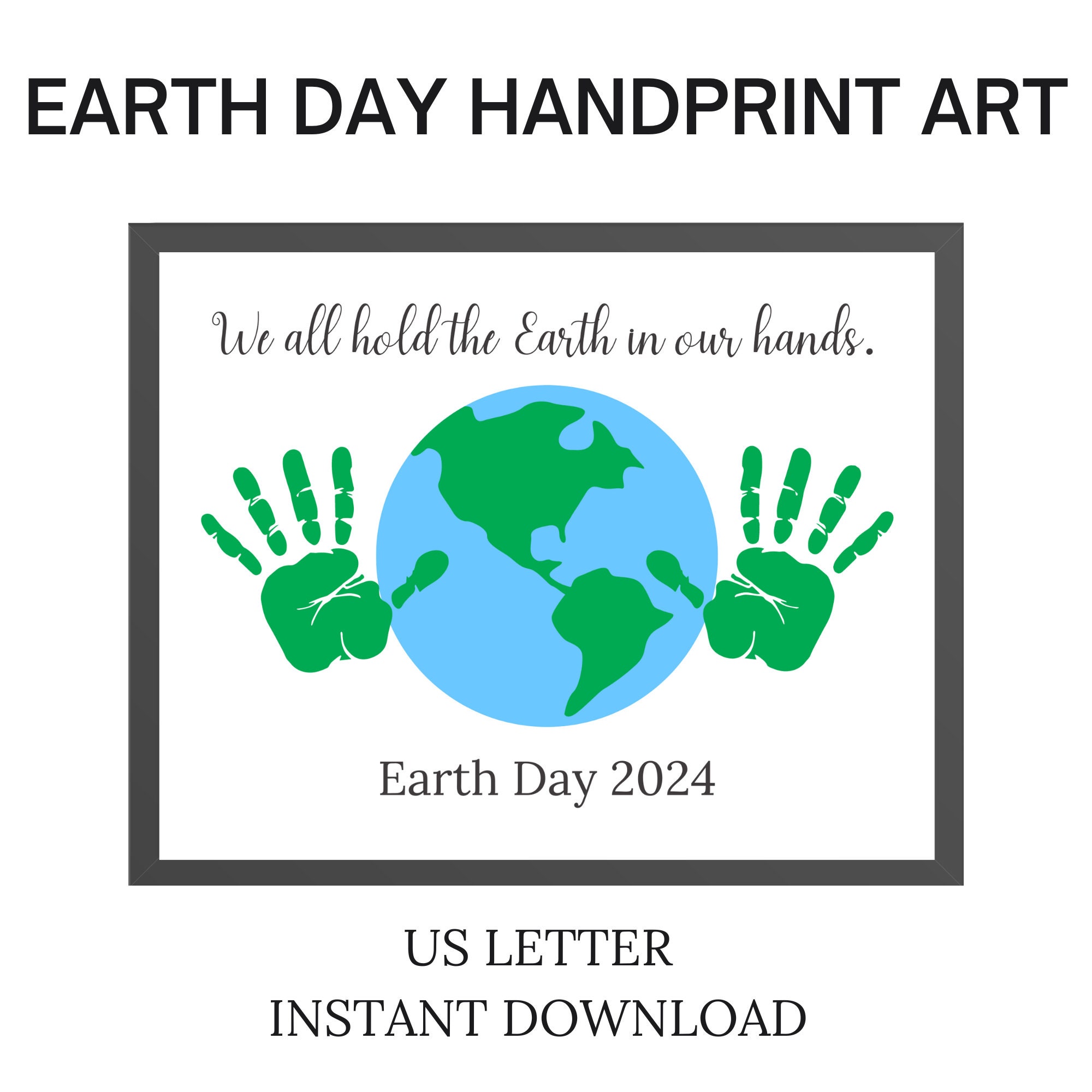 Earth Day Handprint Craft, Earth Day Handprint Art, Handprint Crafts ...