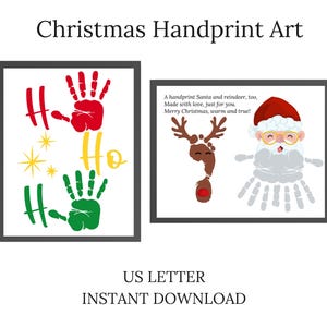 Christmas Handprint Craft, Christmas Handprint Art, Christmas Footprint ...