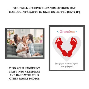 Grandparent's Day Handprint Craft for Grandma, Grandmother's Day ...