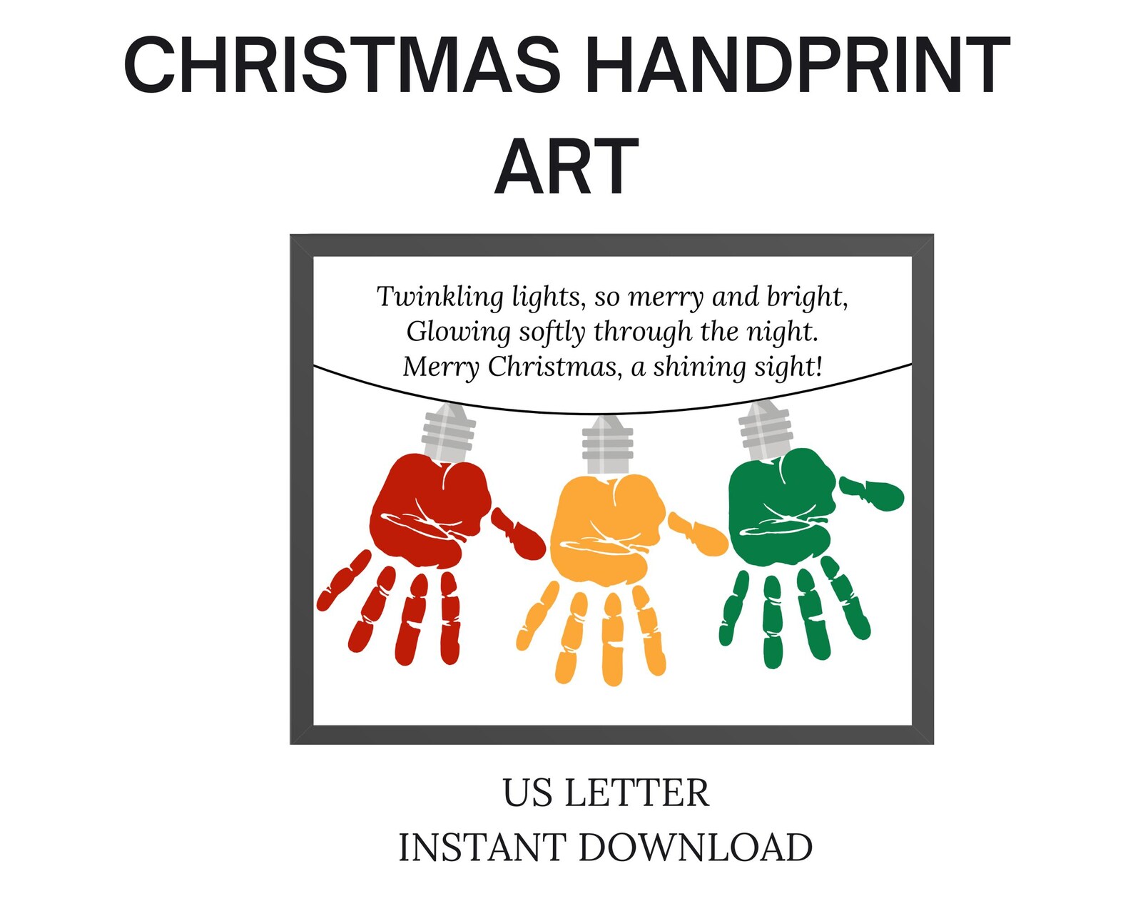 Christmas Handprint Craft, Christmas Handprint Art, Handprint Crafts ...