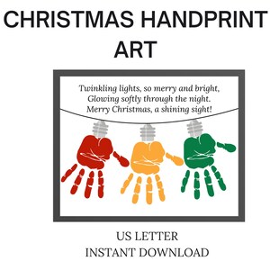 Christmas Handprint Craft, Christmas Handprint Art, Handprint Crafts ...