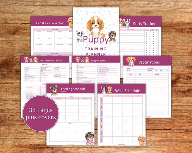 Puppy Training Planner, Dog Care Planner, Printable Puppy Planner - Etsy