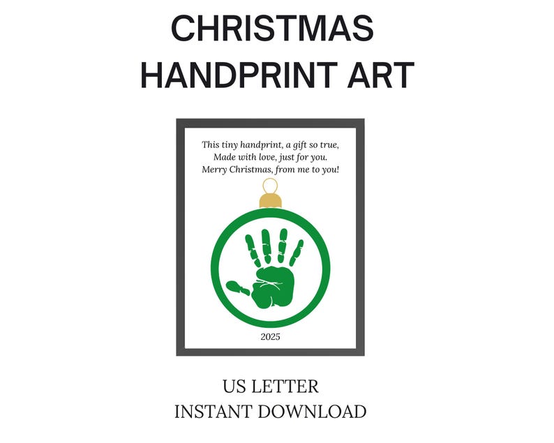 Christmas Handprint Craft, Christmas Handprint Poem, Handprint Crafts ...