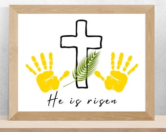 Printable Easter Handprint Art Craft for Kids - Etsy