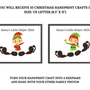Christmas Handprint Craft, Christmas Handprint Art, Christmas Footprint ...